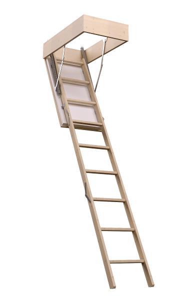 Loftstrapp 3-delt, takhøyde 240 cm, hvit grunnet 55x100 cm | Tore Ligaard